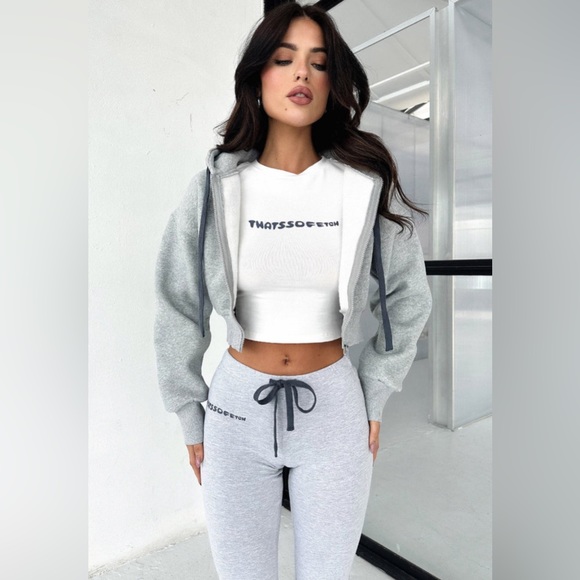 That’S So Fetch | Jackets & Coats | Thats So Fetch Bamba Cropped Grey ...